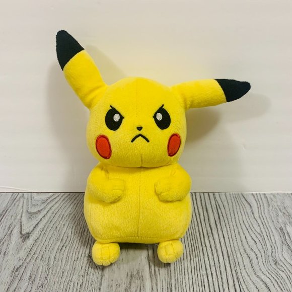 Pokemon | Toys | Tomy Pokemon Angry Mad Pikachu Plush | Poshmark